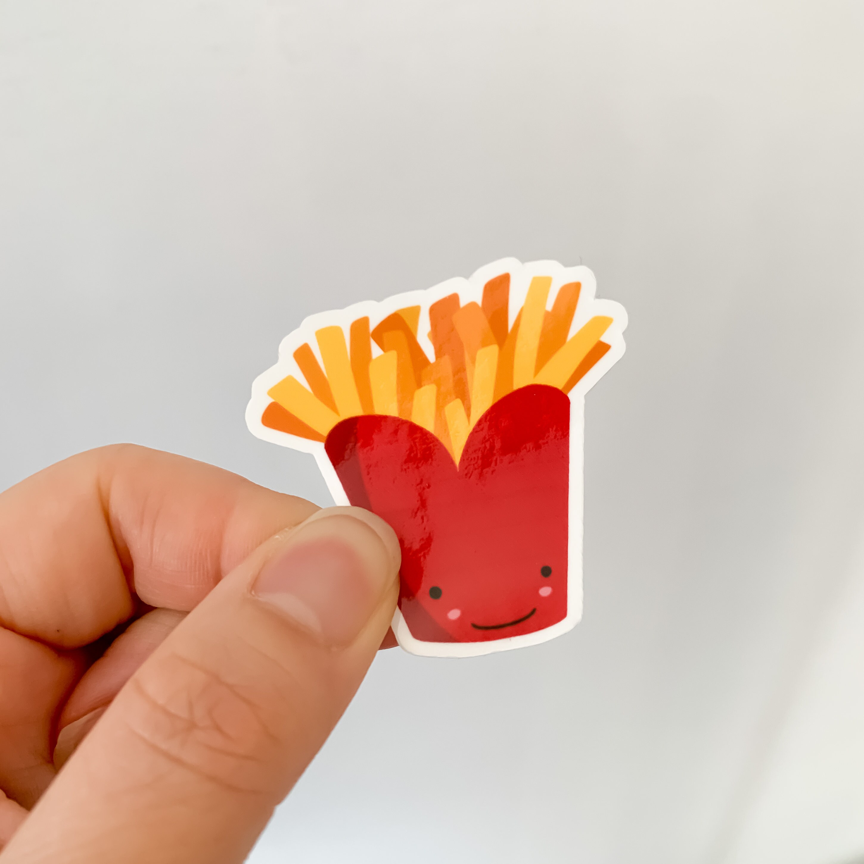 French Fries Crisps Chips Sticker Cute - Vinyl Laptop Water Bottle ...