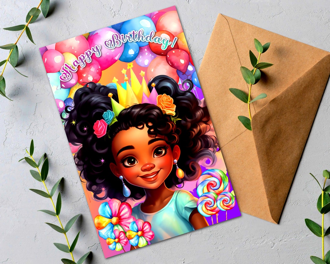 Birthday Girl, Black Greeting Cards, African American Greeting Cards ...
