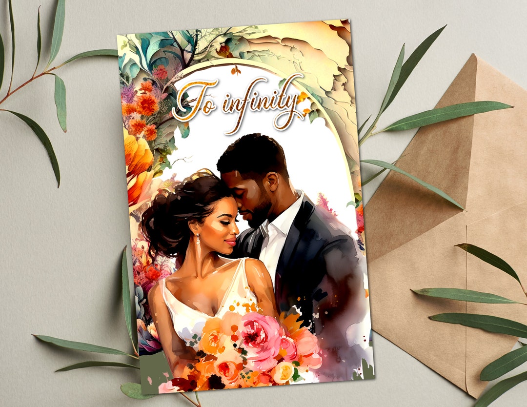 Black Love Anniversary Card: African American Couple Valentine - Etsy