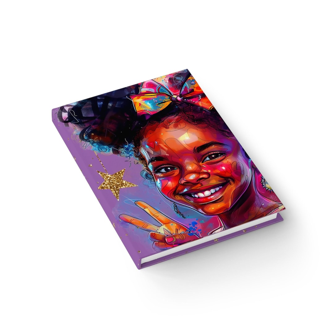 Melanin Star Little Girl Journal - Black Girl Journal - African ...