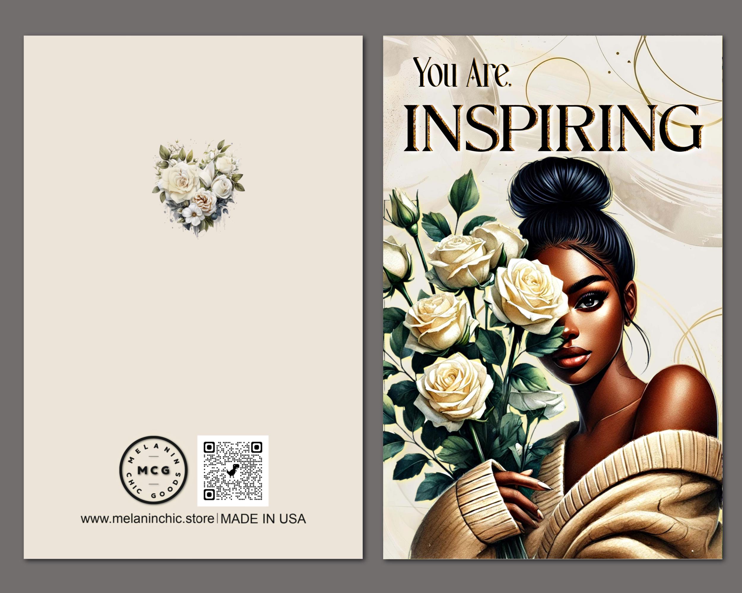 Black Women Inspirational Greeting Cards - Melanin Empowering Cards - 6 ...