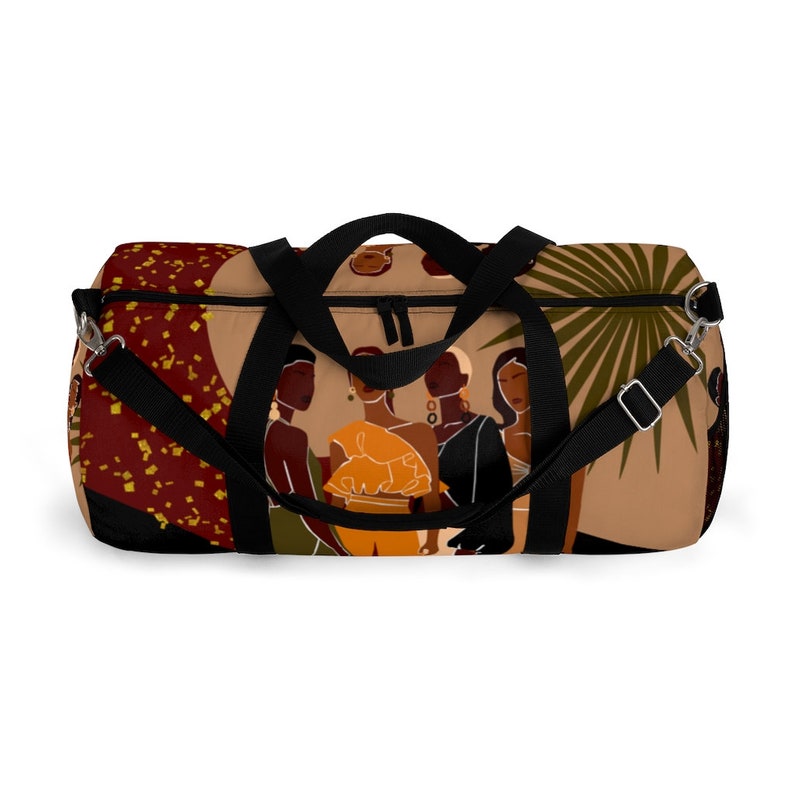 Black Woman Art Duffel Bag: Afro Melanin Gym Bag - Etsy