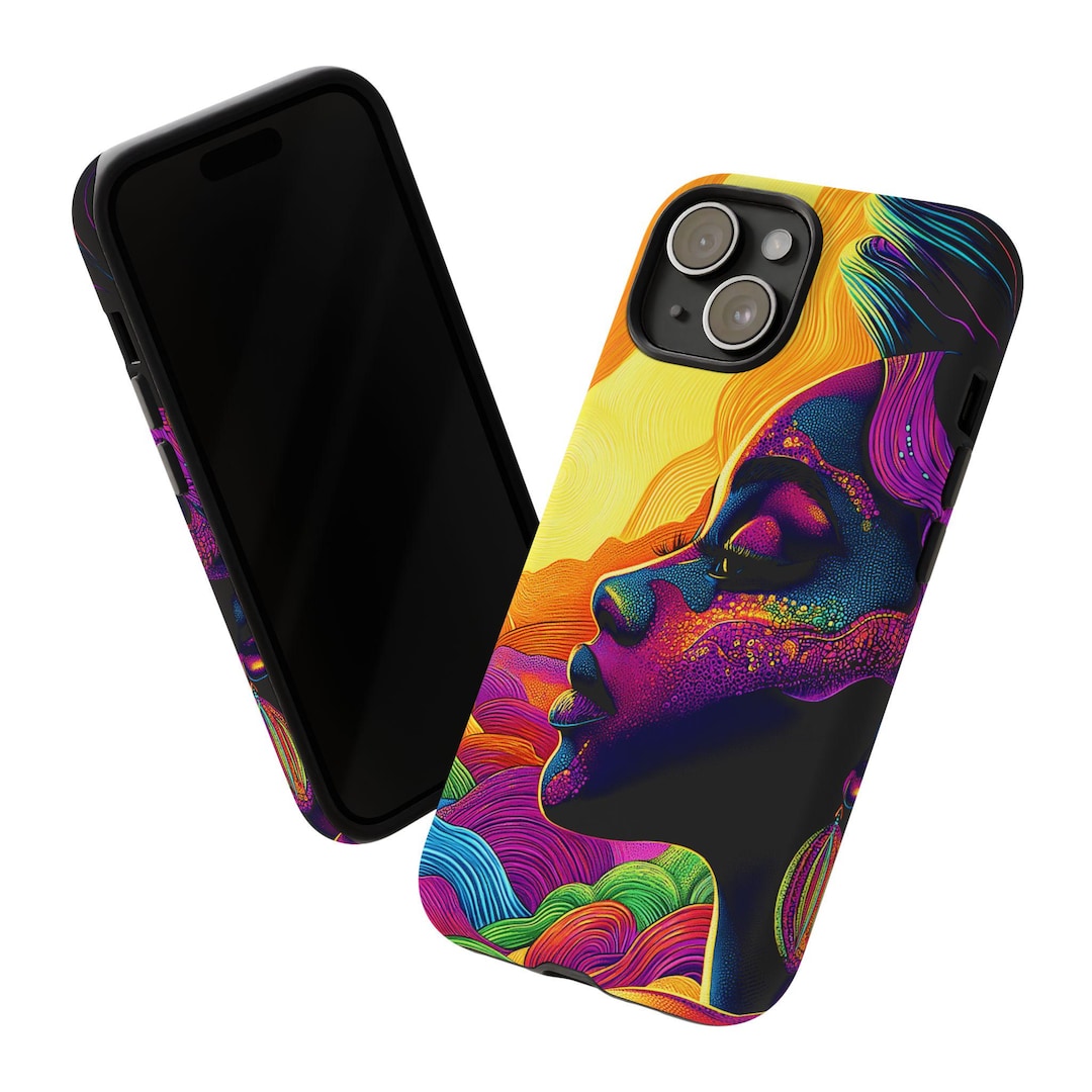 Afro-futuristic Woman Phone Case: Colorful Black Girl Magic Protective ...