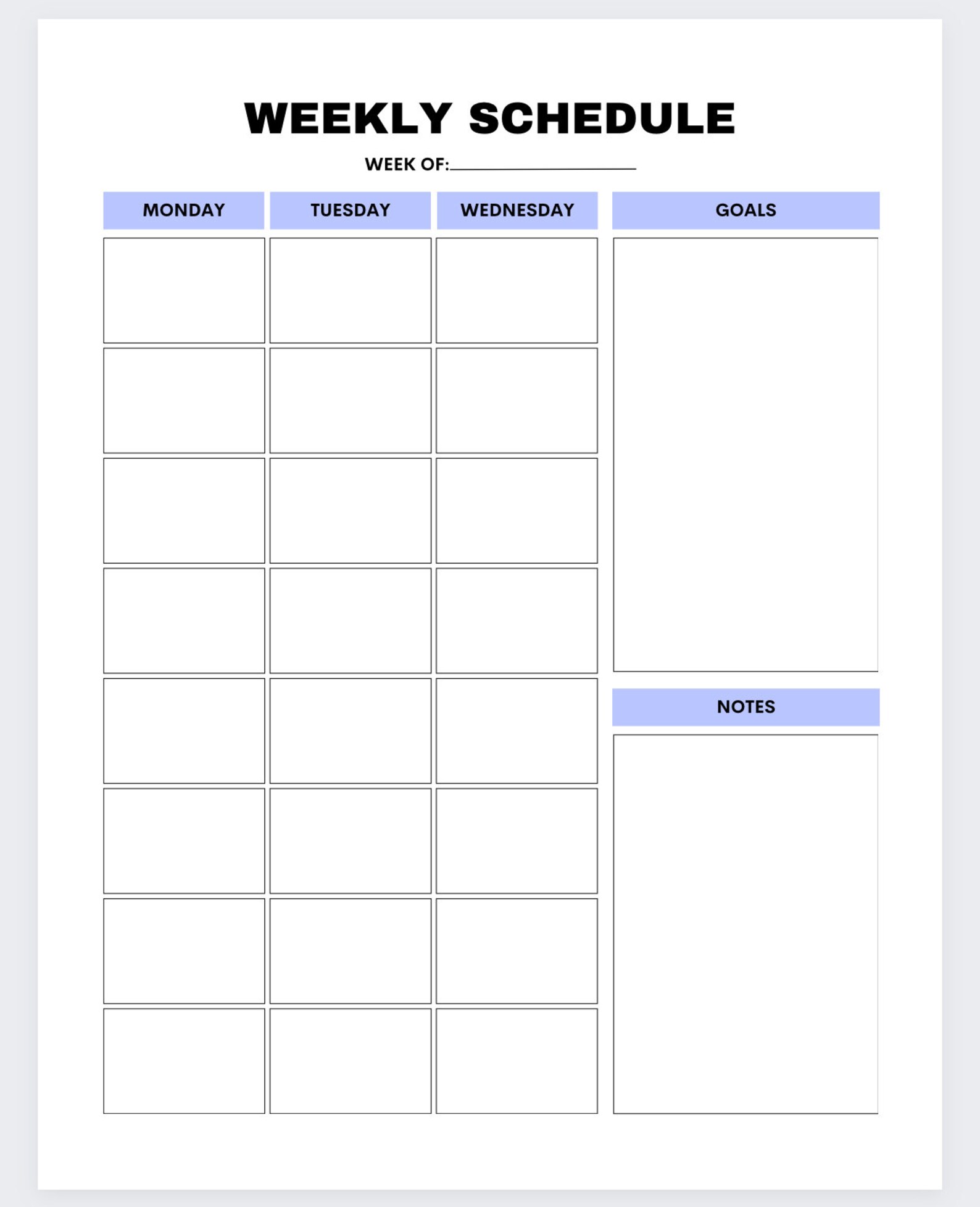 Printable Work From Home Planner, Organizer, Scheduler, Task Manager - Etsy