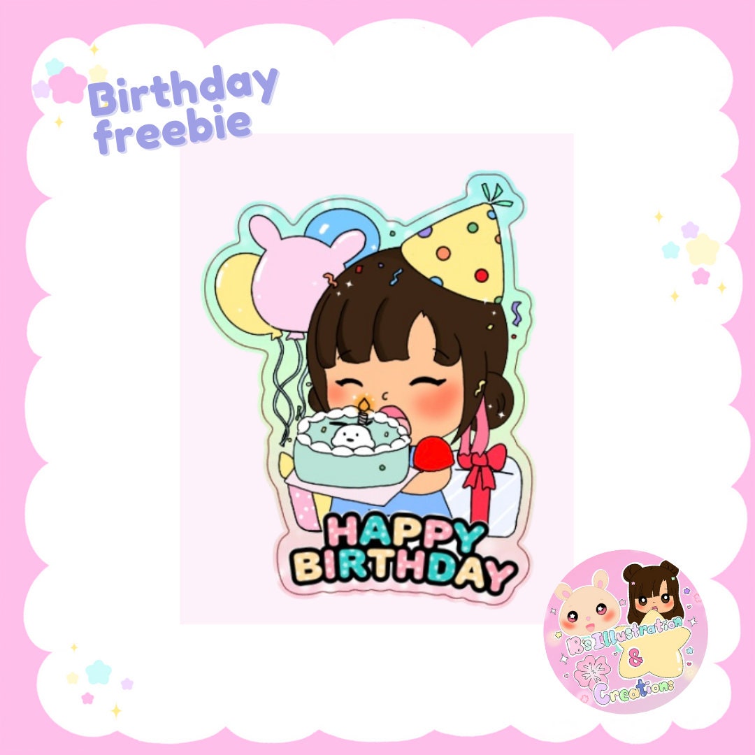Birthday Freebie on Your Birthday Die Cut - Etsy