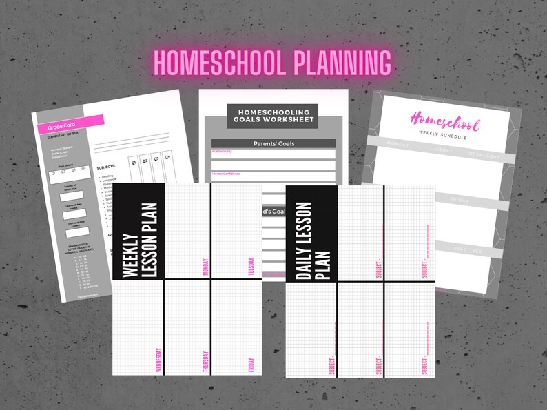Homeschool Planning Kit | Printable Homeschool Organizer - Etsy