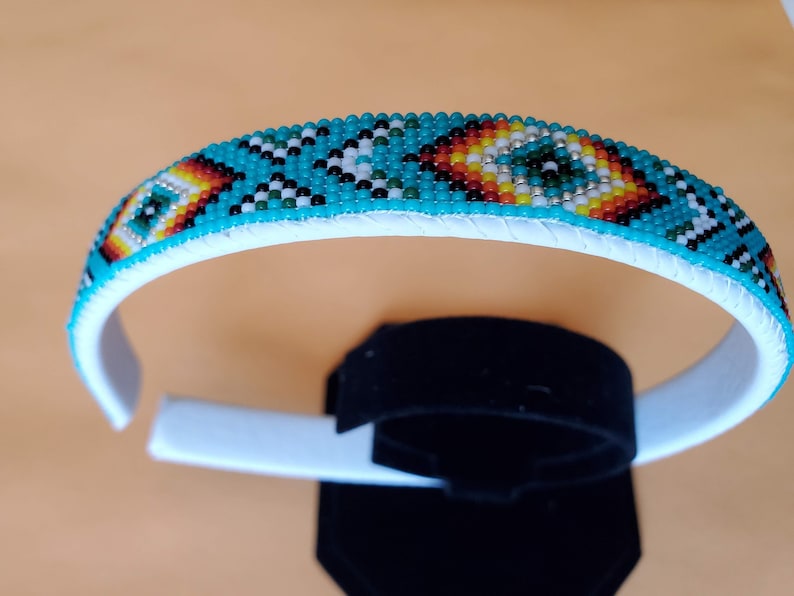 Native American Beaded Headband - Etsy