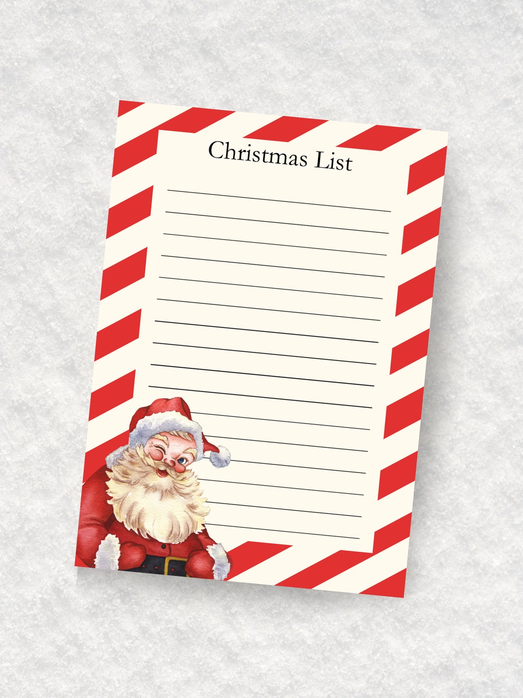 Christmas List | Download | Printable - Etsy