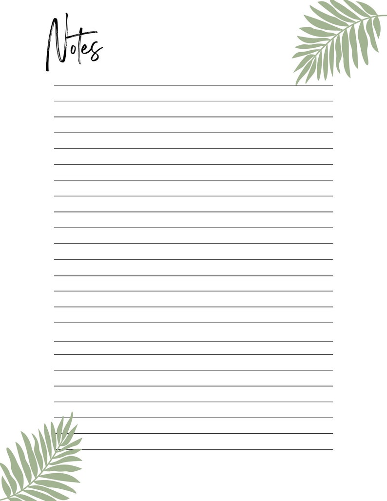 Printable Organization Bundle | 5 Page Printable Bundle - Etsy