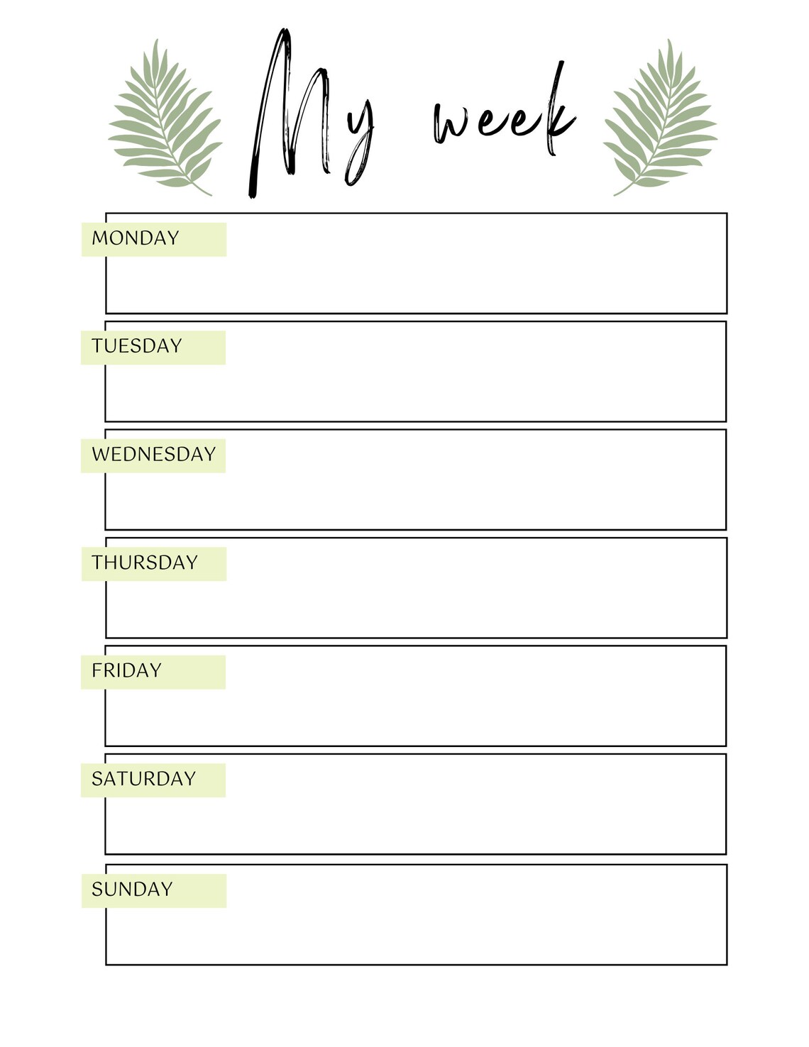Printable Organization Bundle | 5 Page Printable Bundle - Etsy