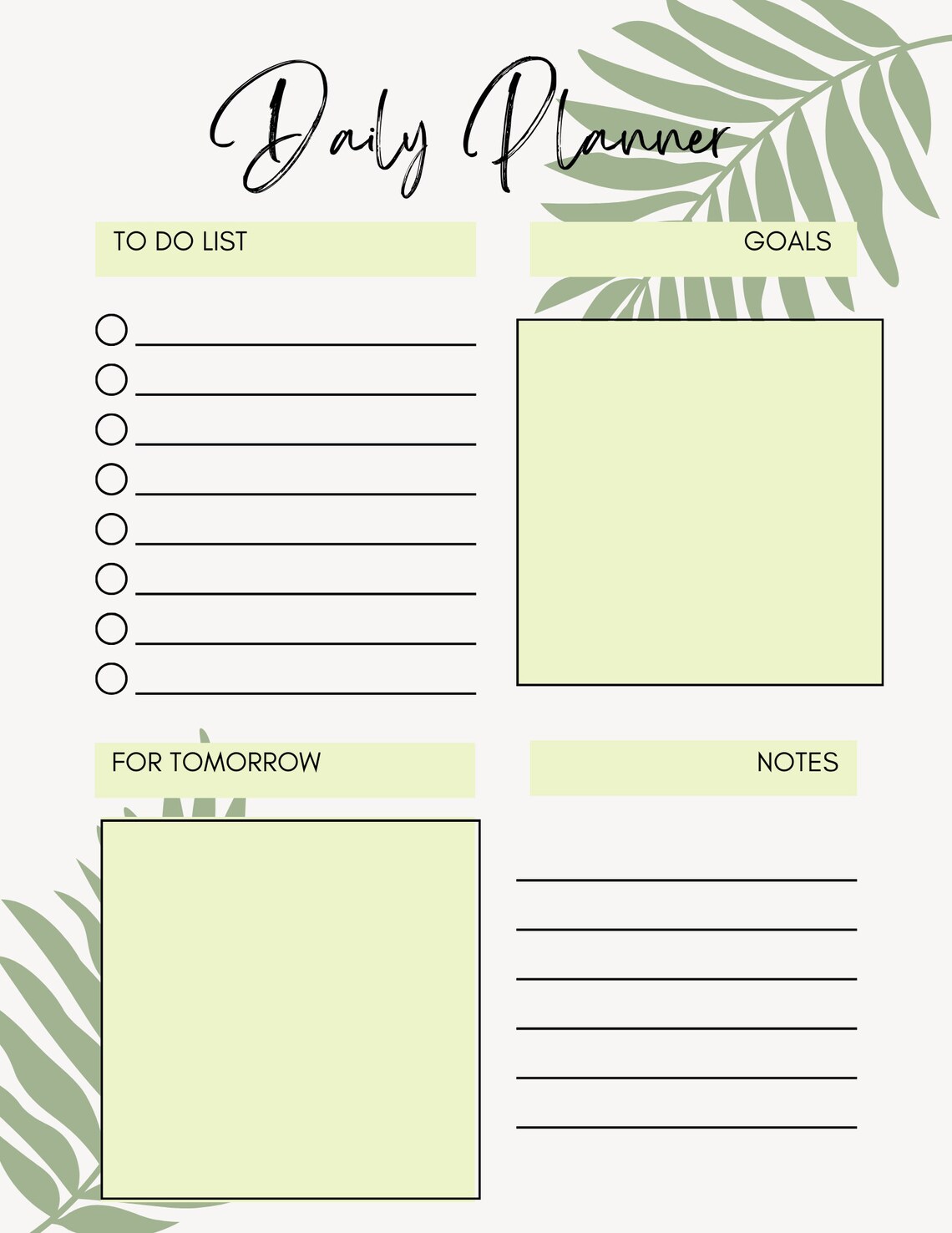 Printable Organization Bundle | 5 Page Printable Bundle - Etsy