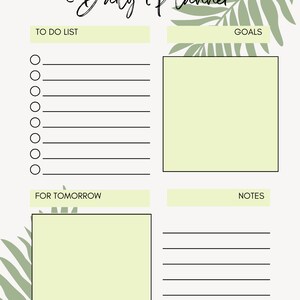 Printable Organization Bundle | 5 Page Printable Bundle - Etsy