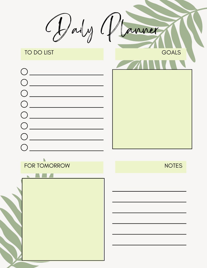 Printable Organization Bundle | 5 Page Printable Bundle - Etsy