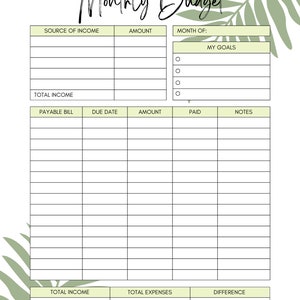 Printable Organization Bundle | 5 Page Printable Bundle - Etsy