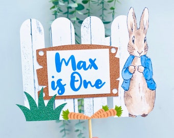 Peter Rabbit Christening Cake Topper - Etsy UK