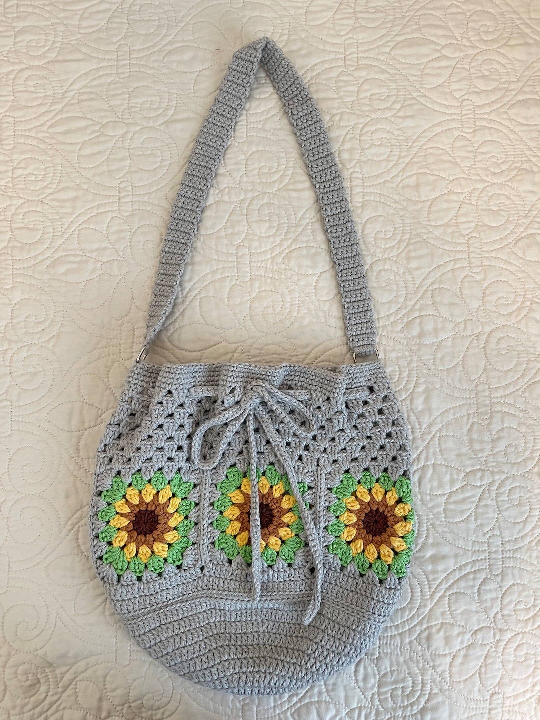 Cotton Crochet Square Hand Bag | Crochet Bag | Boho Bag | Beach Bag ...