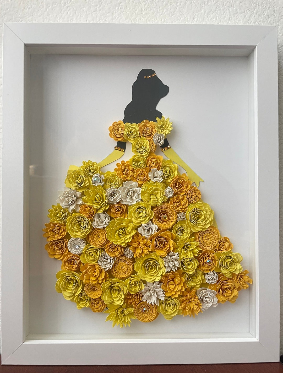 Belle Disney Princess Shadow Box Personalized Gift - Etsy