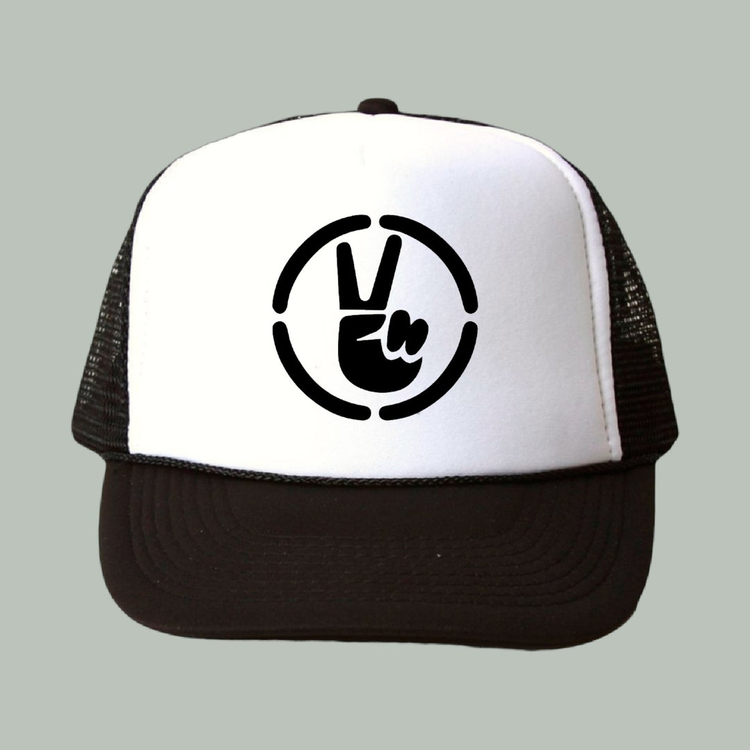 Peace Sign Wave Trucker Hat: off Road 4WD - Etsy