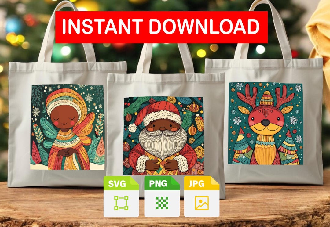 Black Santa Png, Black Christmas Png, Black Christmas Images, Black ...