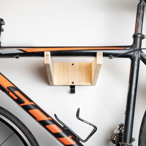 Bamboo Bike Wall Mount Bicycle Rack Hang Vertical or Horizontal Made in ...
