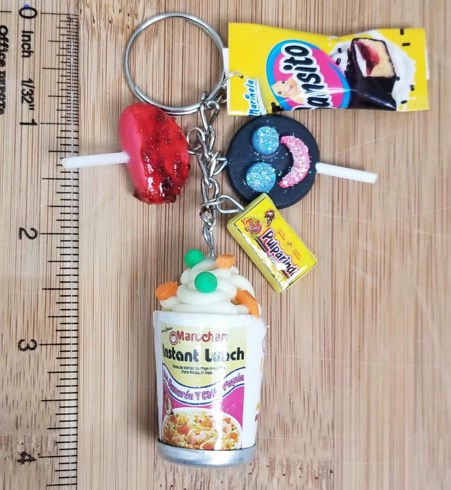 Mexican Antojitos Keychain/ Mexican Charm Keychain / Llavero | Etsy