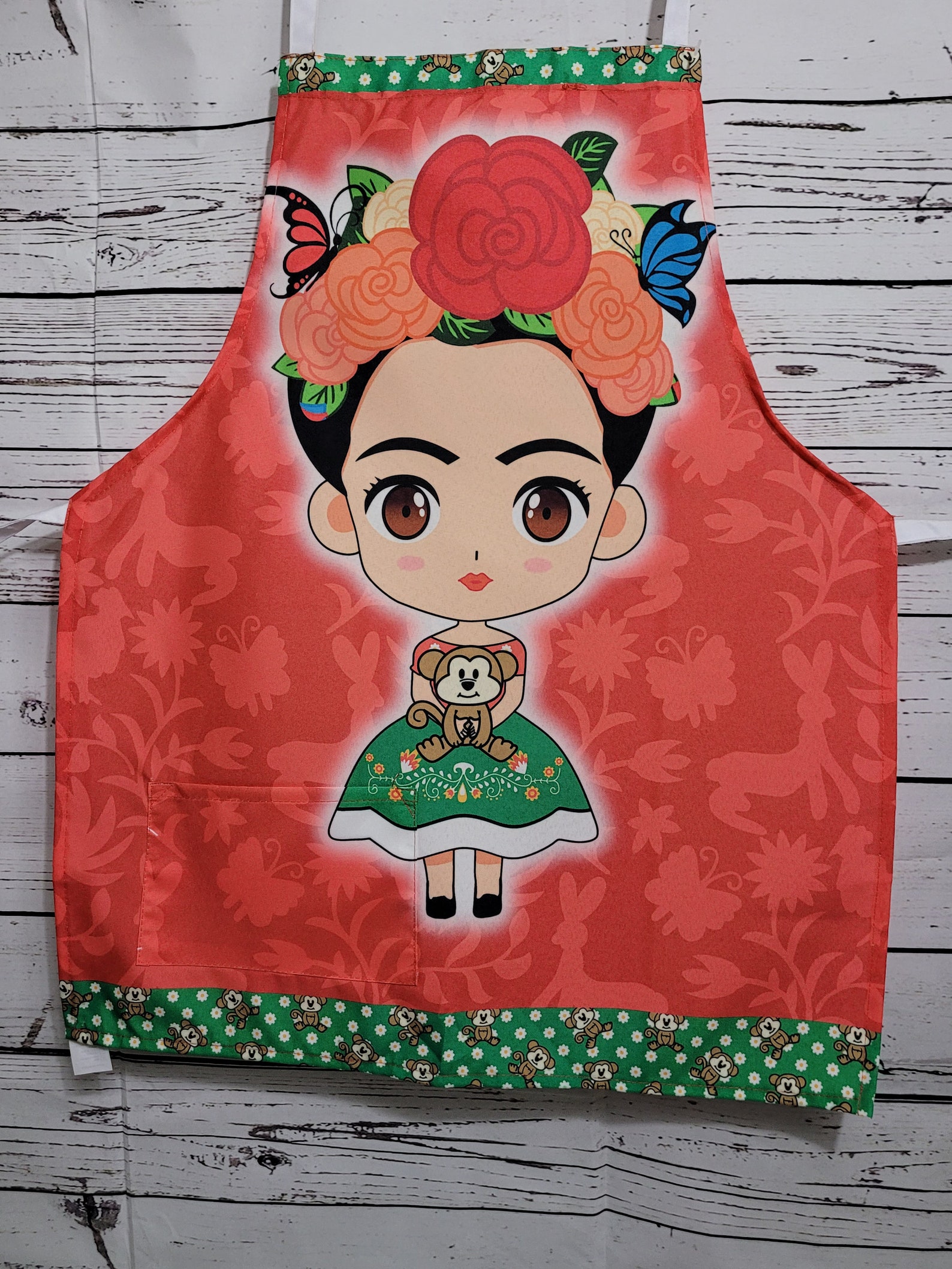 Frida Kahlo Apron Cooking Apron Mandil Mexicano De Frida/ | Etsy