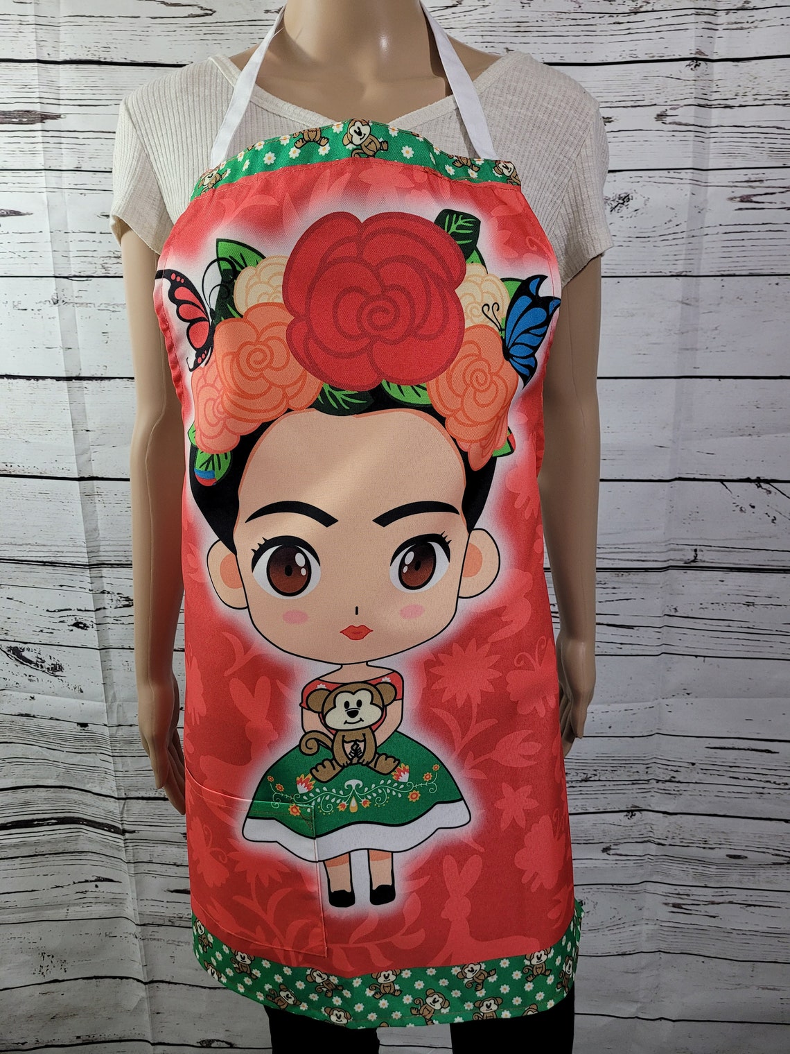 Frida Kahlo Apron Cooking Apron Mandil Mexicano De Frida/ | Etsy