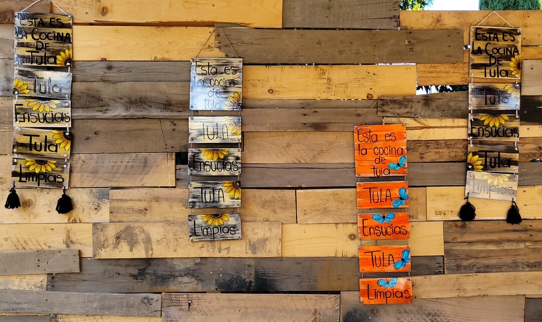 Esta Es La Cocina De Tula/spanish Kitchen Sign/sunflower - Etsy