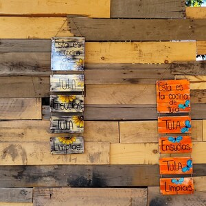 Esta Es La Cocina De Tula/spanish Kitchen Sign/sunflower - Etsy