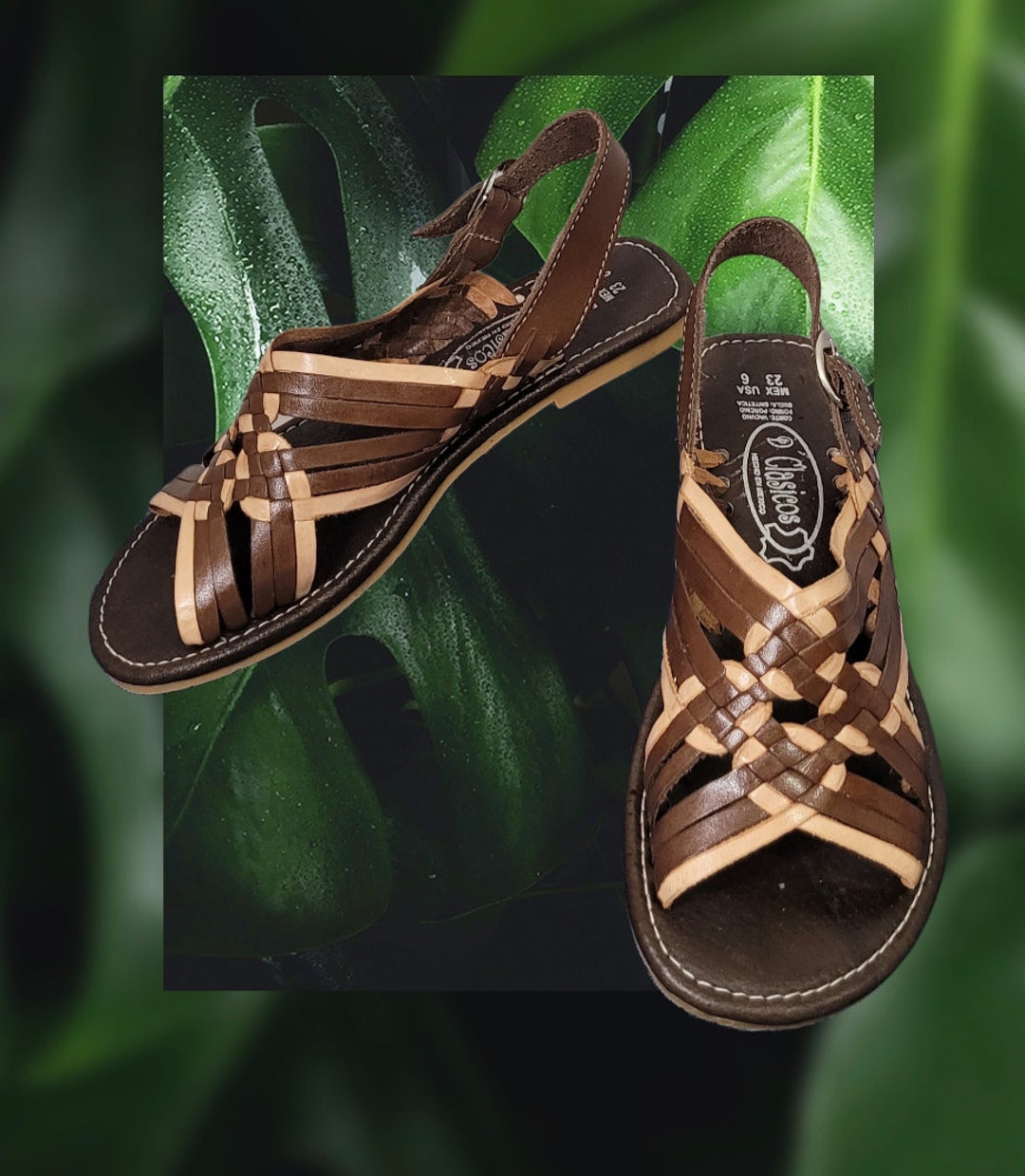Mexican Leather Huaraches. Authentic Mexican Leather Shoes. - Etsy