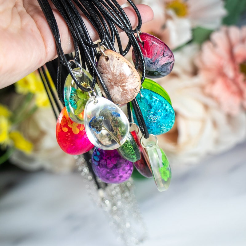 Resin Pendant - Etsy