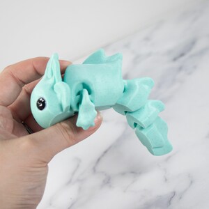 Articulated Axolotl Tadpole 3D Printed Animal Fidget Toy for Kids Cute ...
