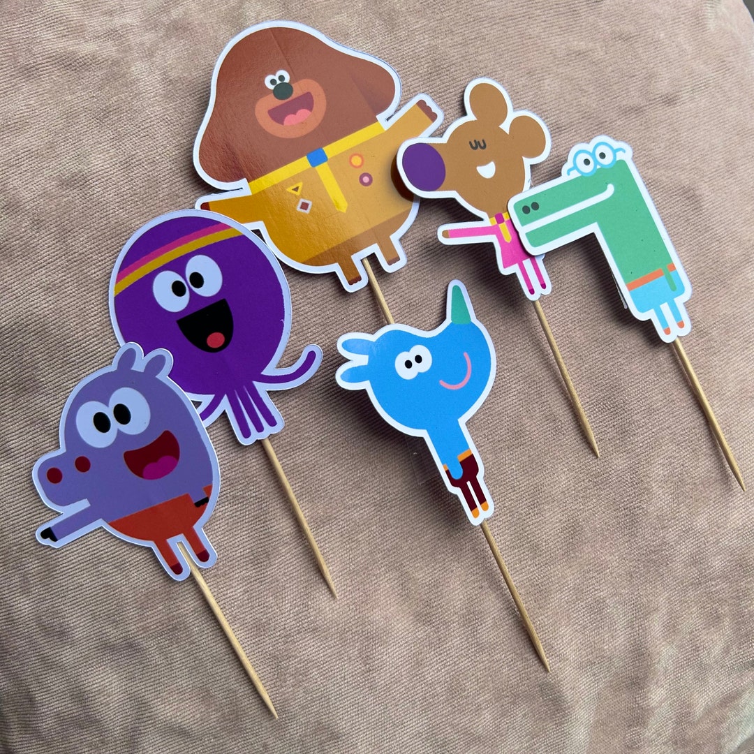 Hey Duggee Characters Cupcake Cake Toppers Birthday Party - Etsy UK
