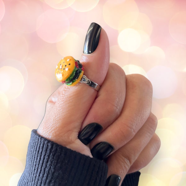 Hamburger Ring - Etsy