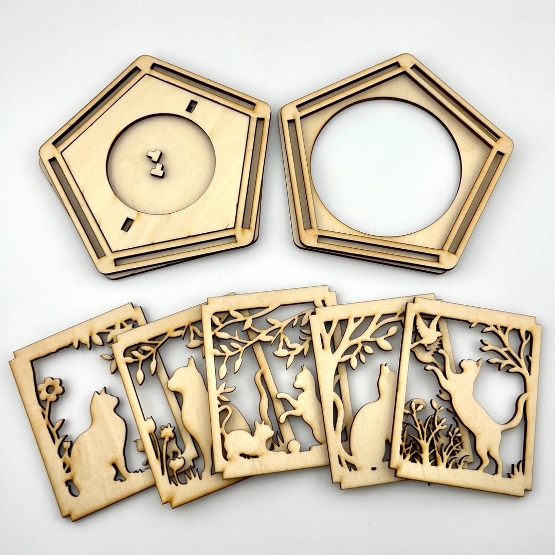 Cat Tealight Lantern DIY Kit – Laser Cut Flameless Candle Holder, Cat ...
