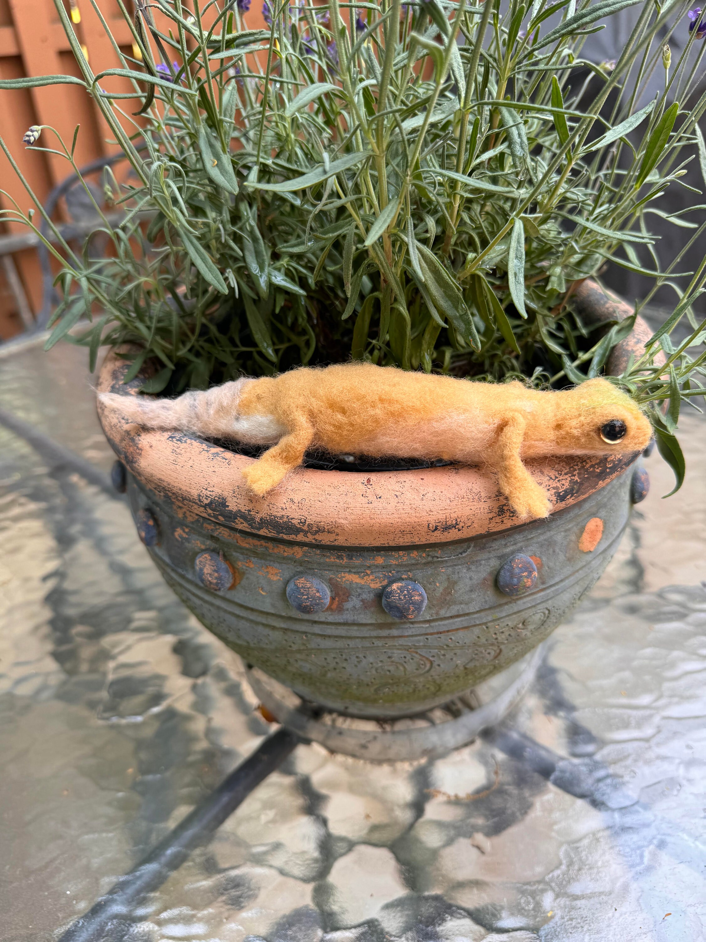 Needle Felted Wool Realistic Lizard, Reptile,newt,chameleon,squamata ...