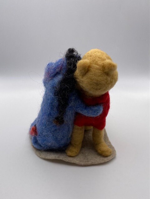 Needle Felted Wool Winnie the Pooh and Eeyore Roo Tigger - Etsy