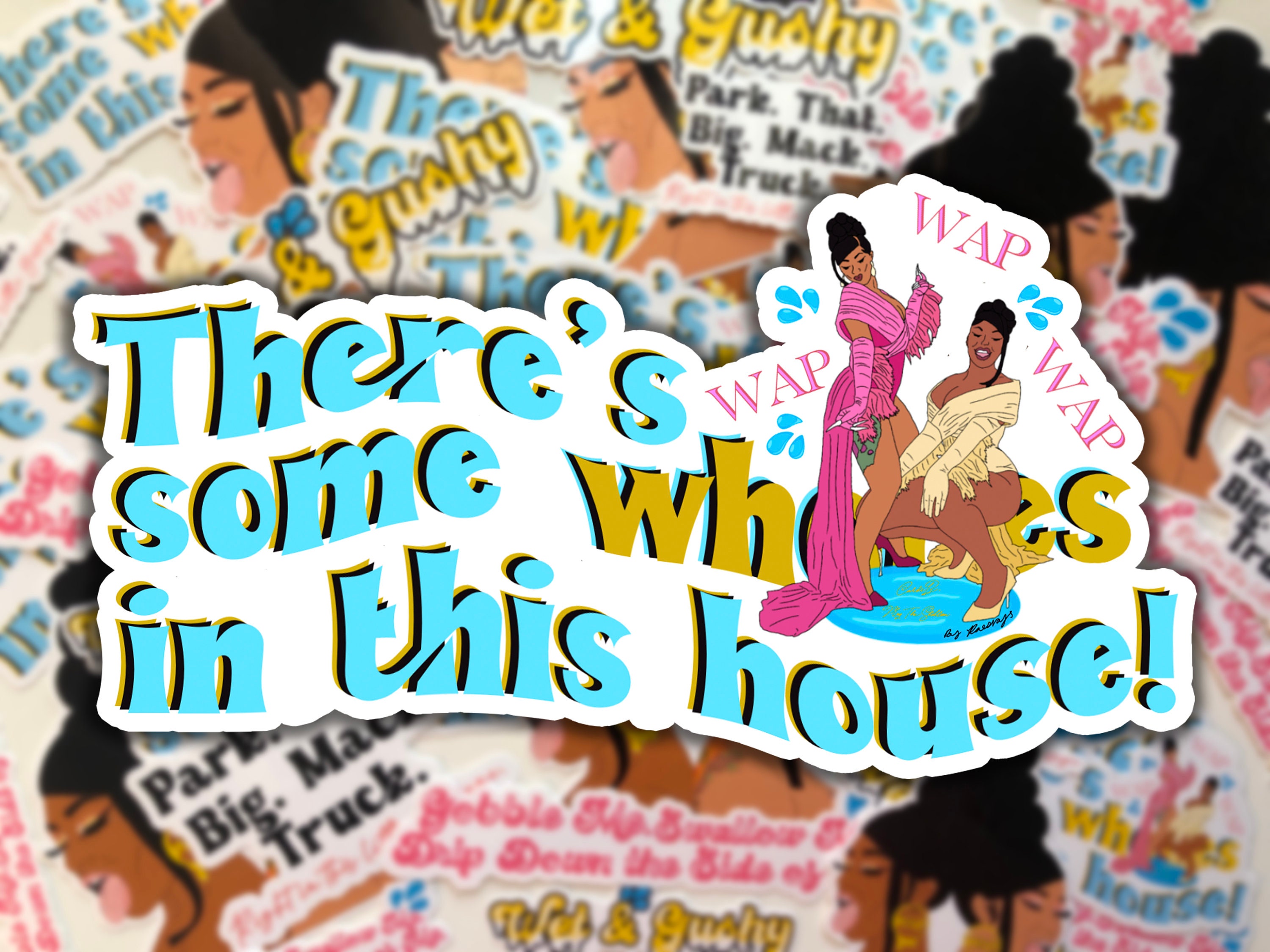 WAP Cardi B and Meg Thee Stallion Sticker Mini Pack - Etsy