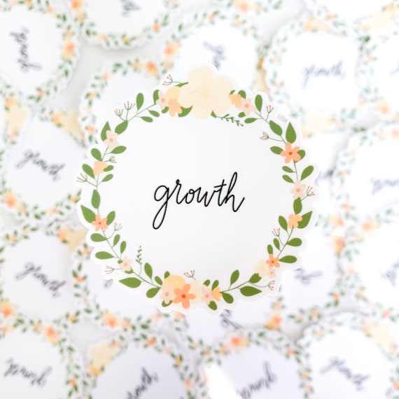 Growth Mindset Sticker Weatherproof Matte Sticker Keep | Etsy