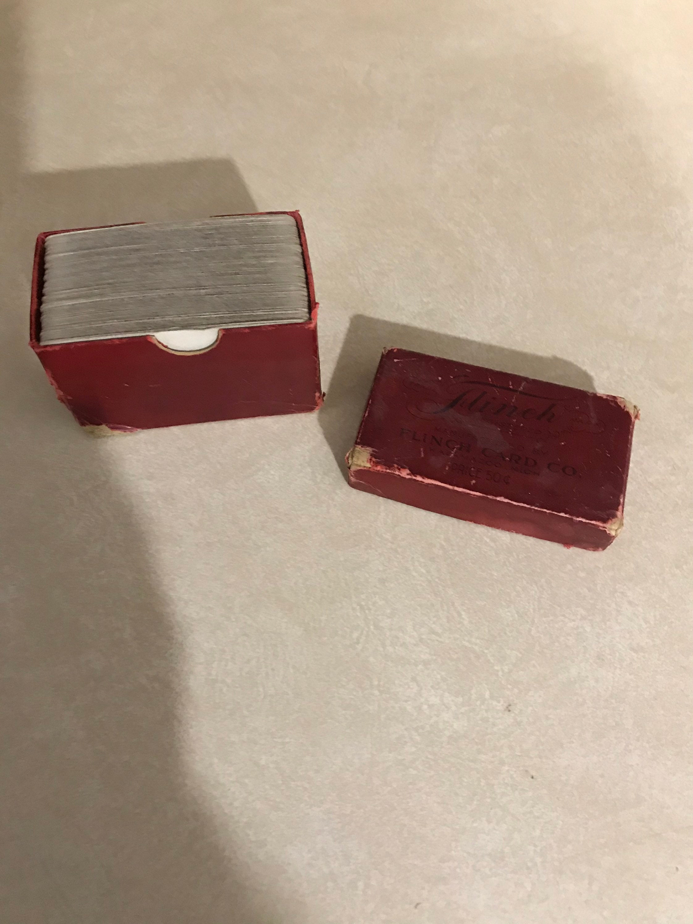 Antique Flinch Card Game Complete With Box and Instructions - Etsy