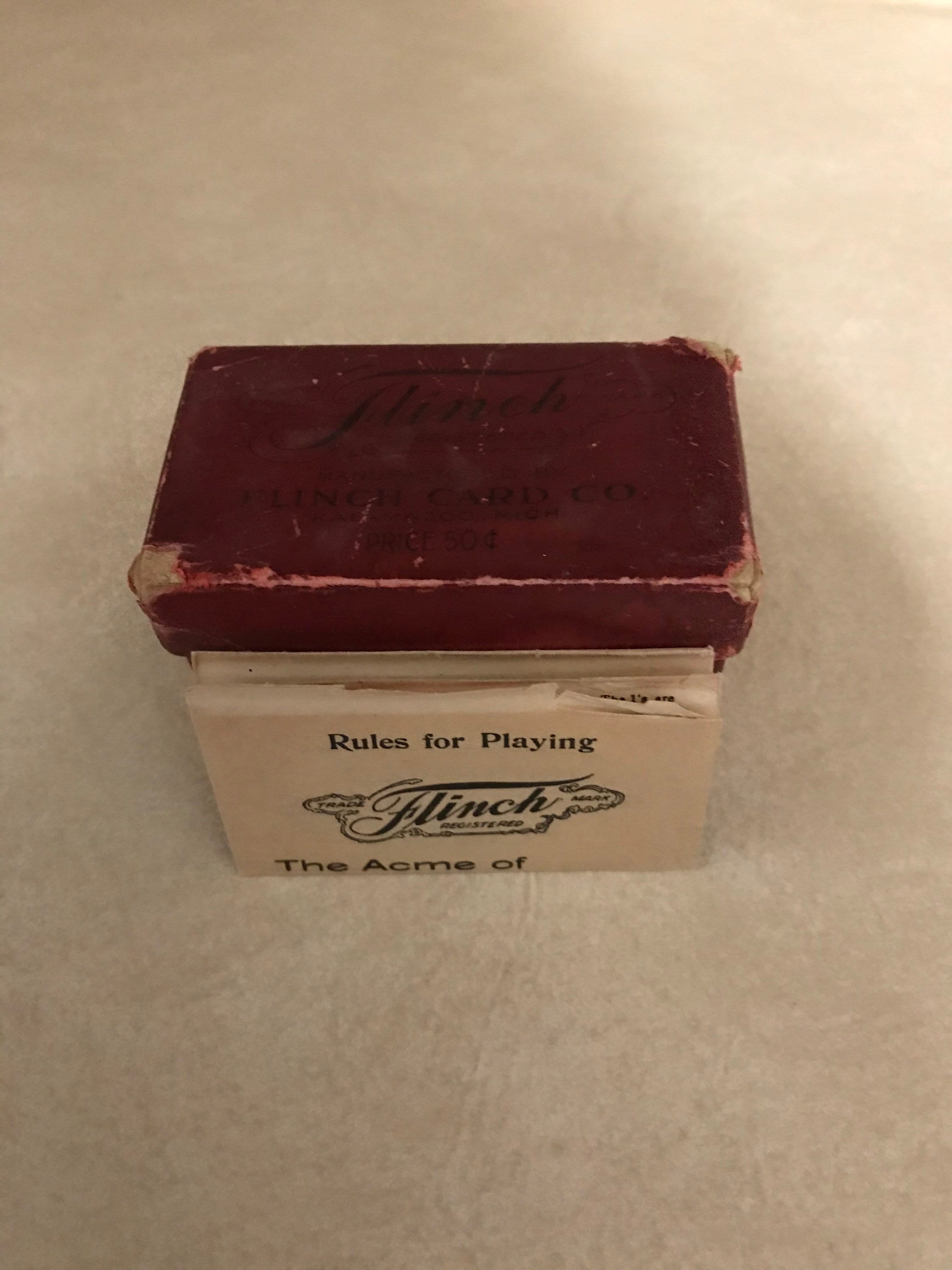 Antique Flinch Card Game Complete With Box and Instructions - Etsy