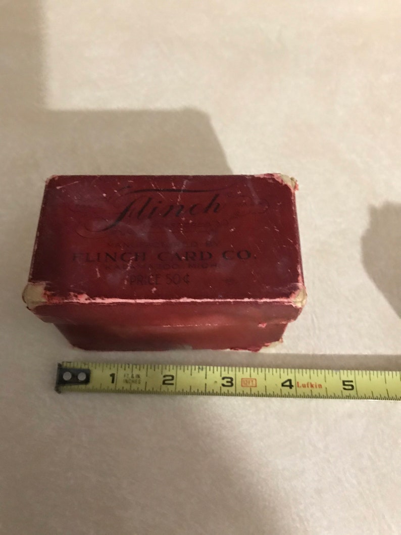 Antique Flinch Card Game Complete With Box and Instructions - Etsy