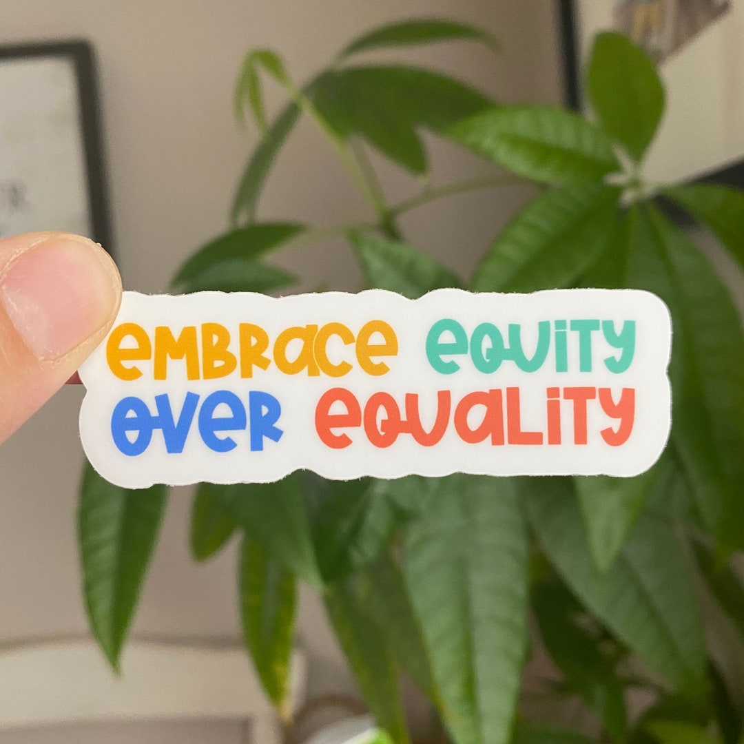 Neurodiversity Embrace Equity Over Equality Sticker 3x1 Autism Special ...