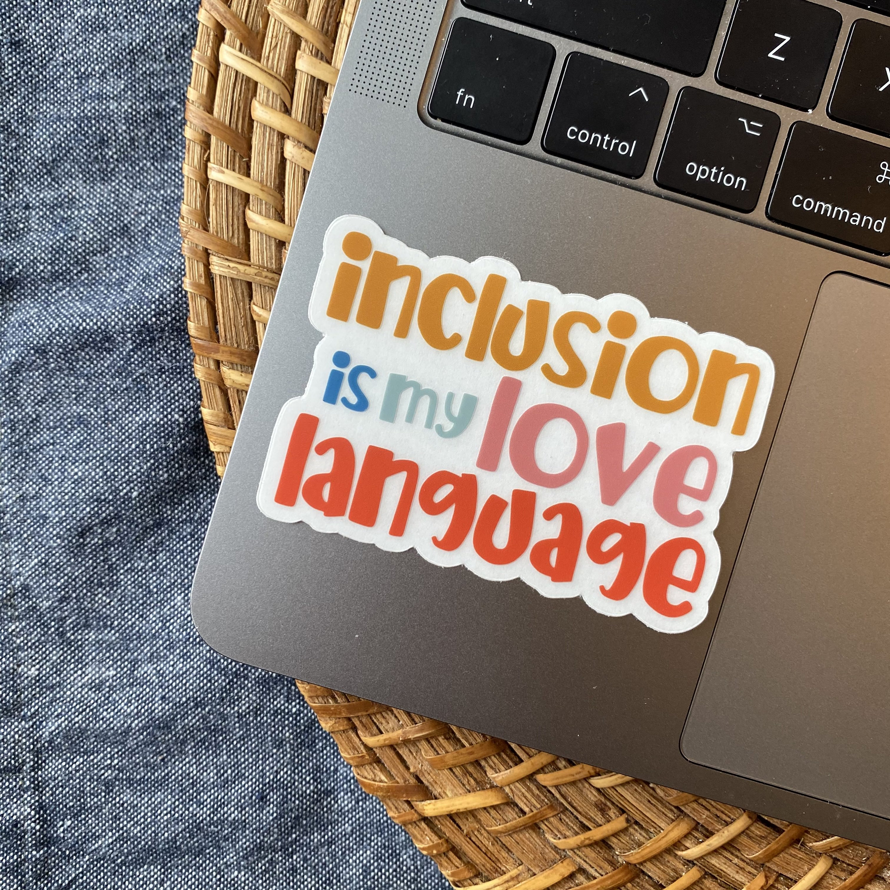 Neurodiversity Inclusion Love Language CLEAR Vinyl Sticker - Etsy