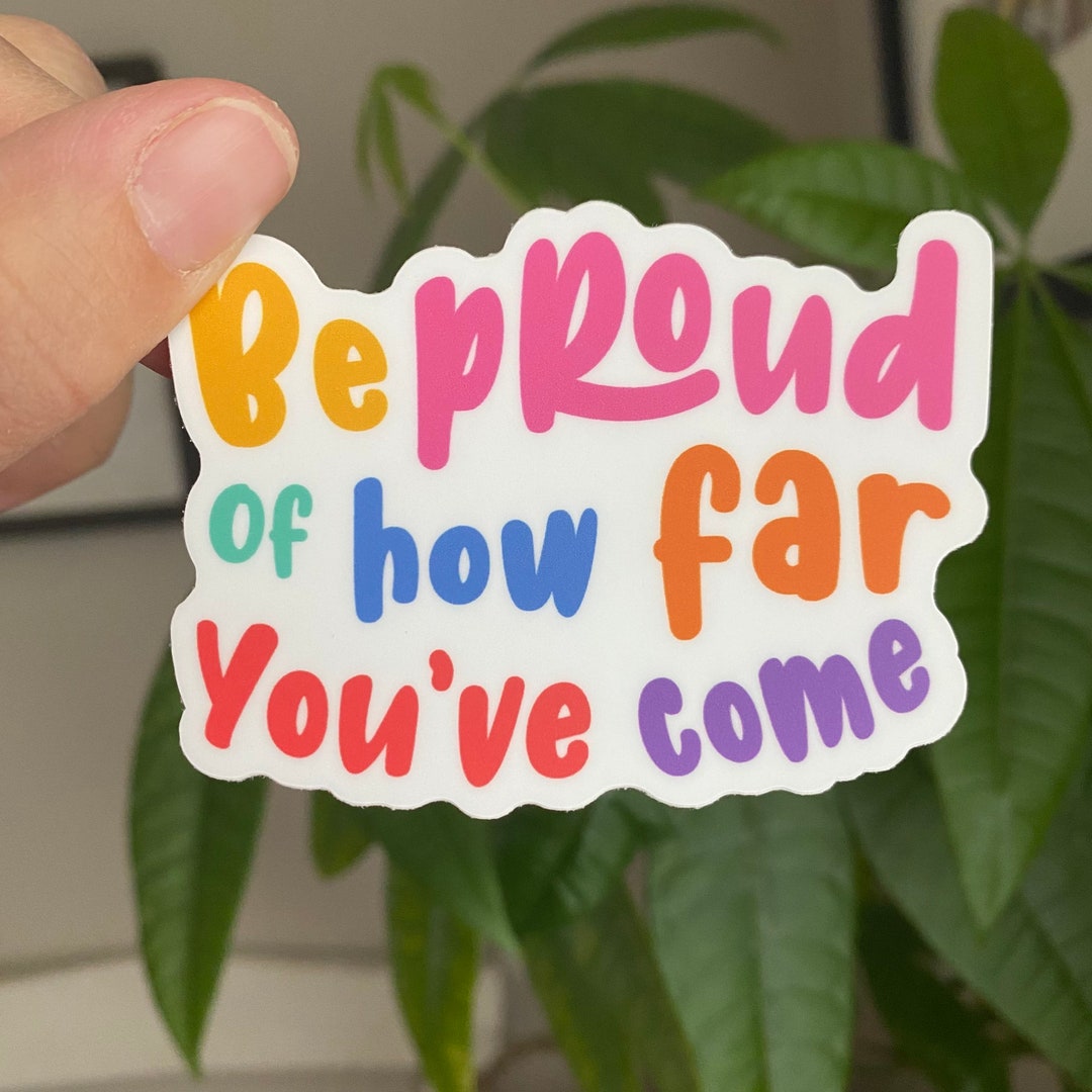 Neurodiversity Be Proud of How Far You've Come Vinyl Sticker 3"x3 ...