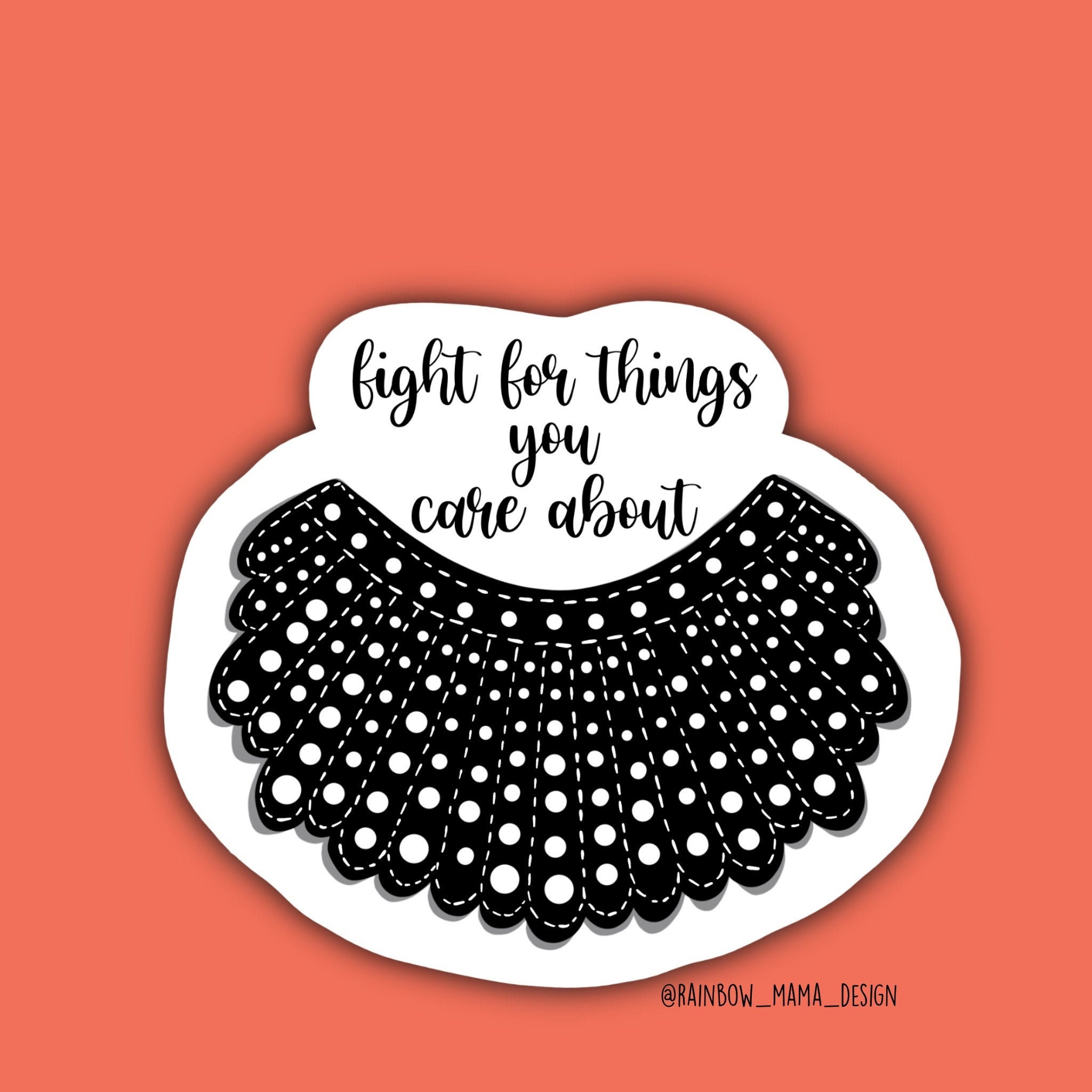 Neurodiversity RGB Collar Fight for Things You Vinyl Sticker 2"x1.75 ...