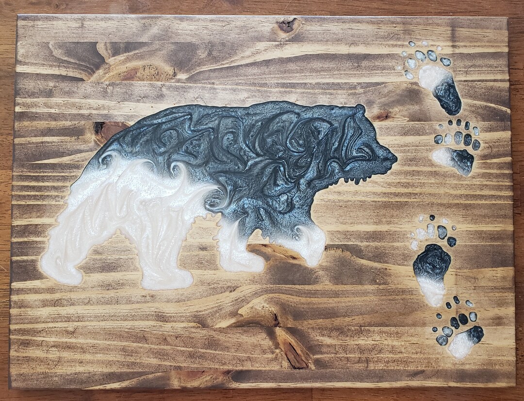 Resin Grizzly Bear - Etsy