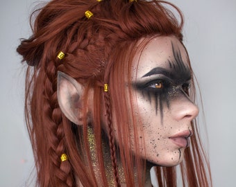 Golden Elf Lace Front Wig Including Hair Accessories Cosplay - Etsy UK
