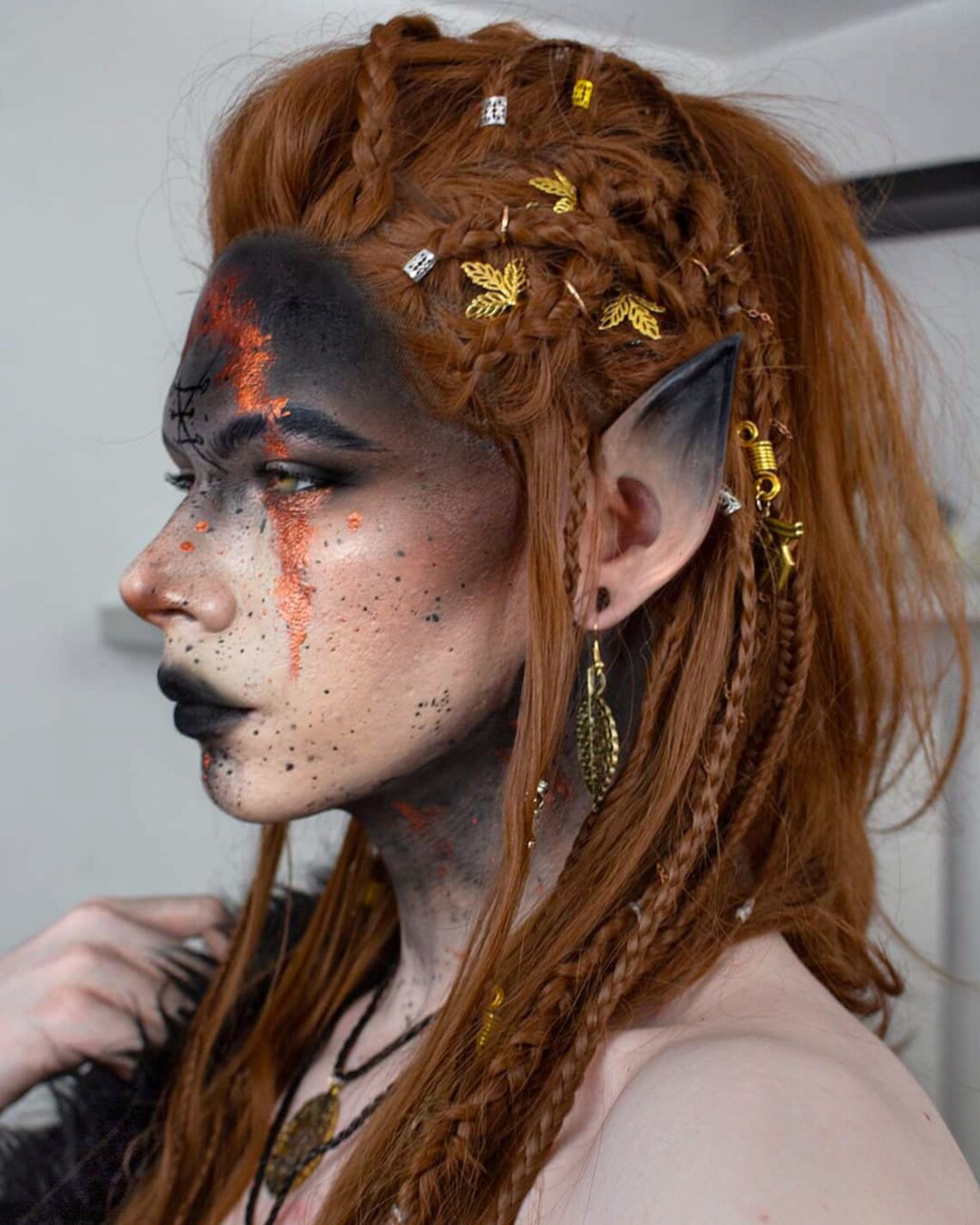 Wood Elf Lace Front Braided Wig Including Hair Accessories - Etsy