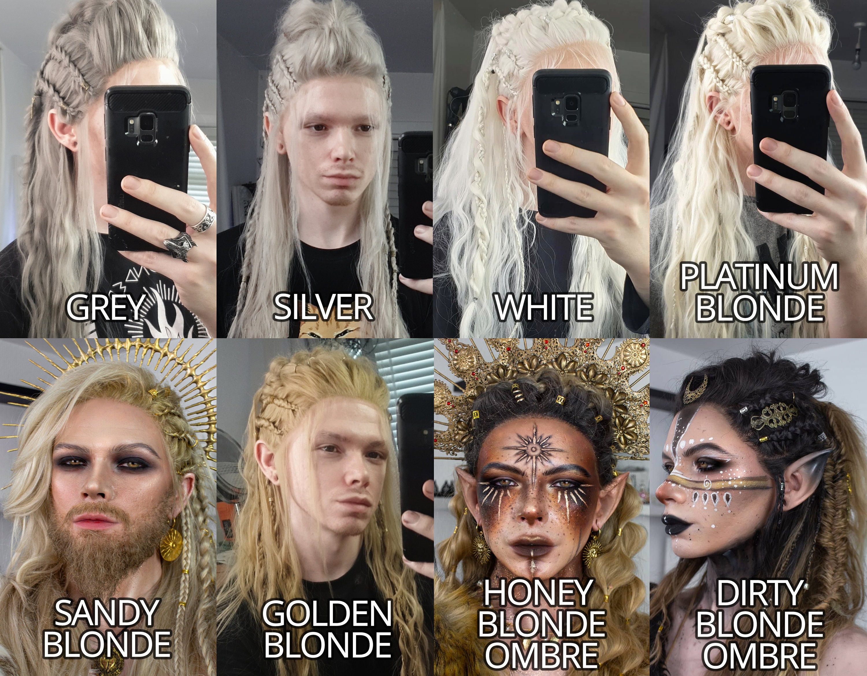 Light Elf Lace Front Wig Including Hair Accessories Elven - Etsy